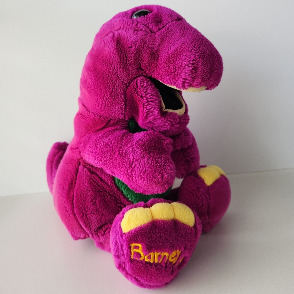 1992 Vintage Dakin Barney Dinosaur Plush Hand Puppet … - Gem
